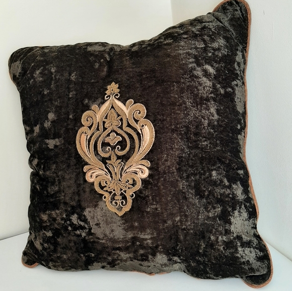 Chaps | Accents | Chaps Rare Velvet Decorative Pillow Deep Forest Green ...